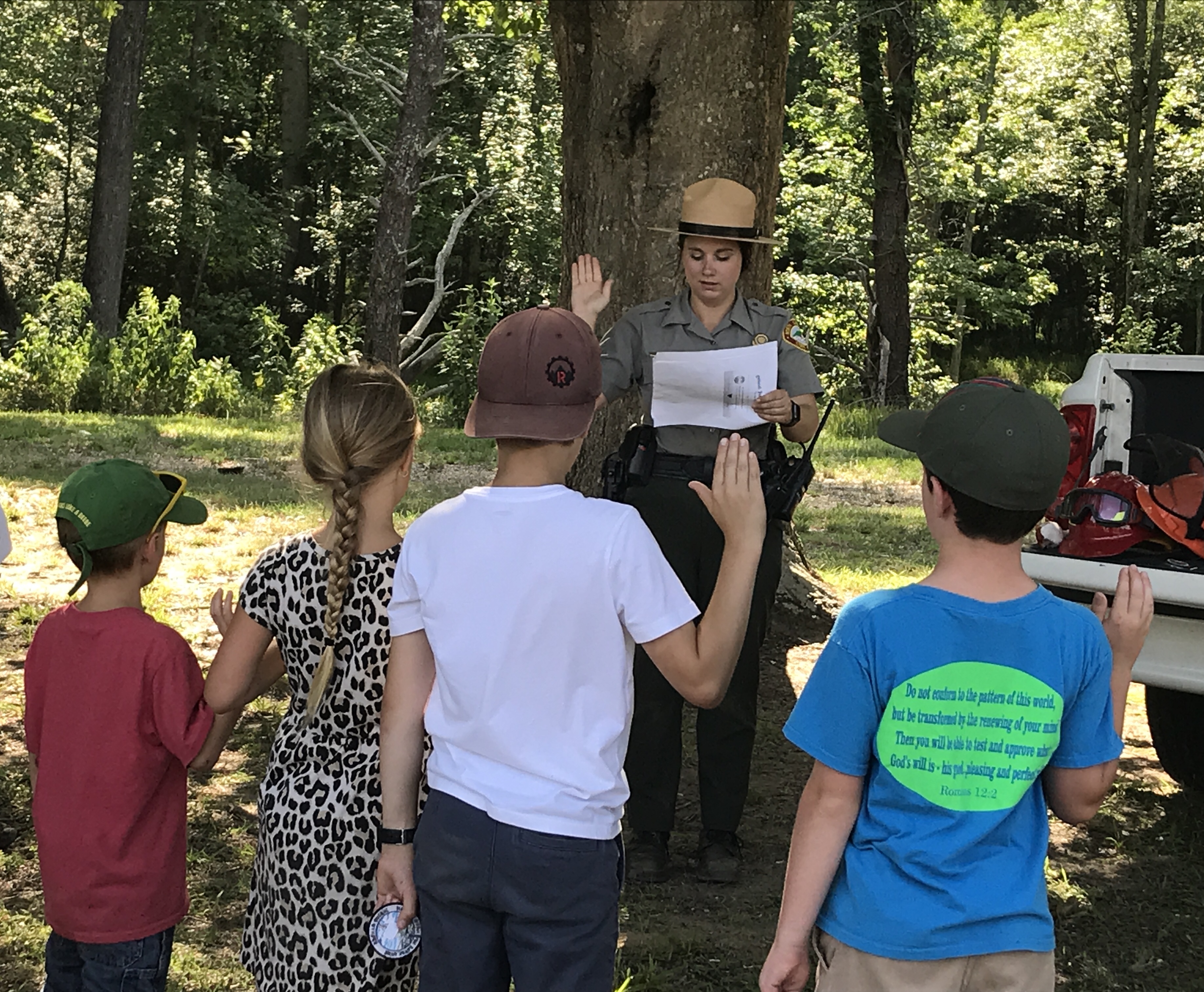 Kids learn about Morrow Mountain, become Junior Rangers | The Stanly ...