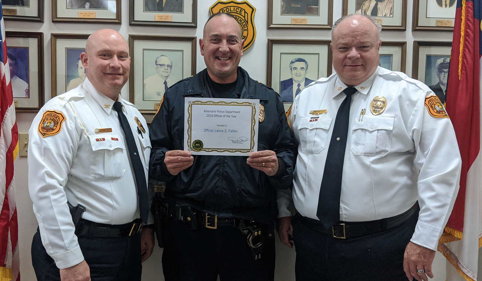 Fallen named Albemarle officer of the year for his suicide prevention ...