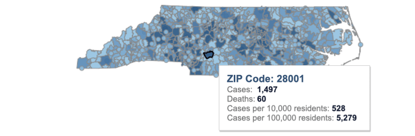 Albemarle zip code has second-highest number of coronavirus deaths in ...