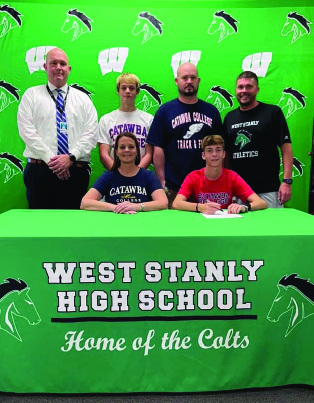West Stanly track star signs with Catawba College - The Stanly News ...